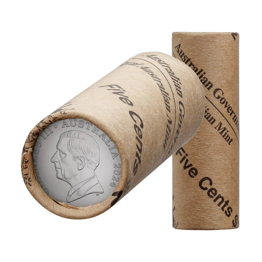 2024 5c Uncirculated 40-Coin Premium RAM Mint Roll – All Aussie Coins