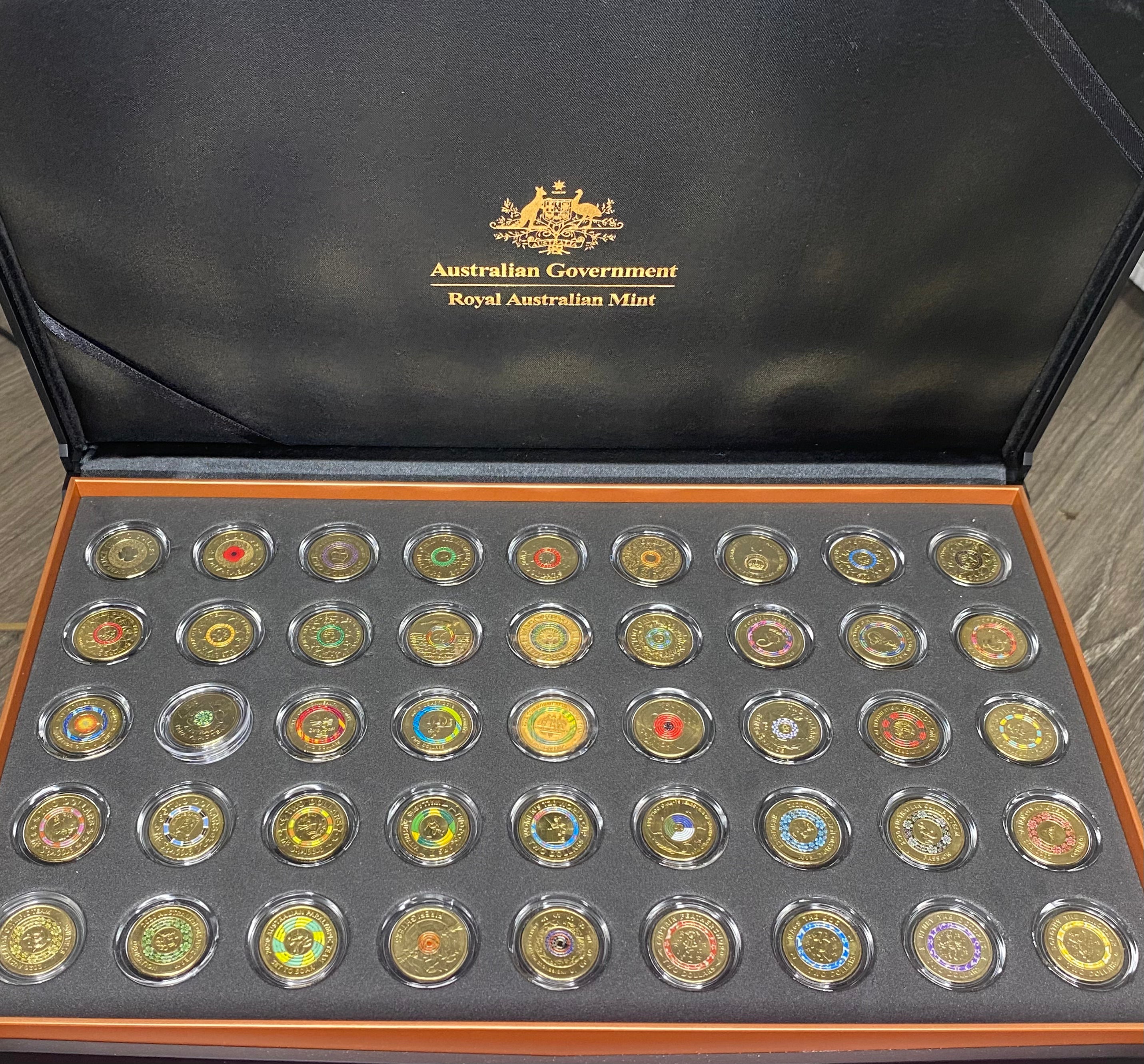Full set uncirculated $2 coins in including 2012 red Poppy 73 Coins ...